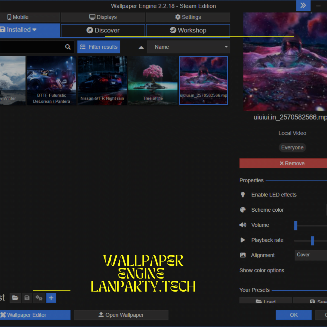 Enhance Your Desktop With Wallpaper Engine – lanparty.tech